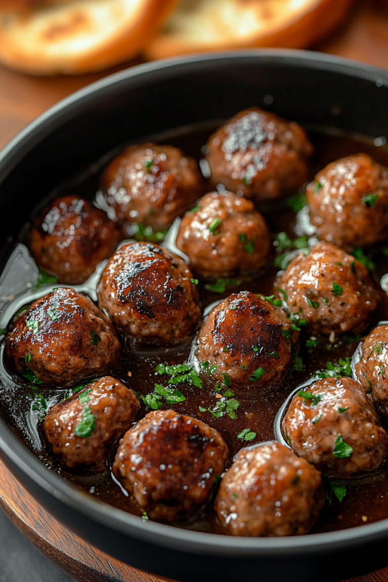 Slow Cooker Salisbury Steak Meatballs - Urban Comfort St Pete