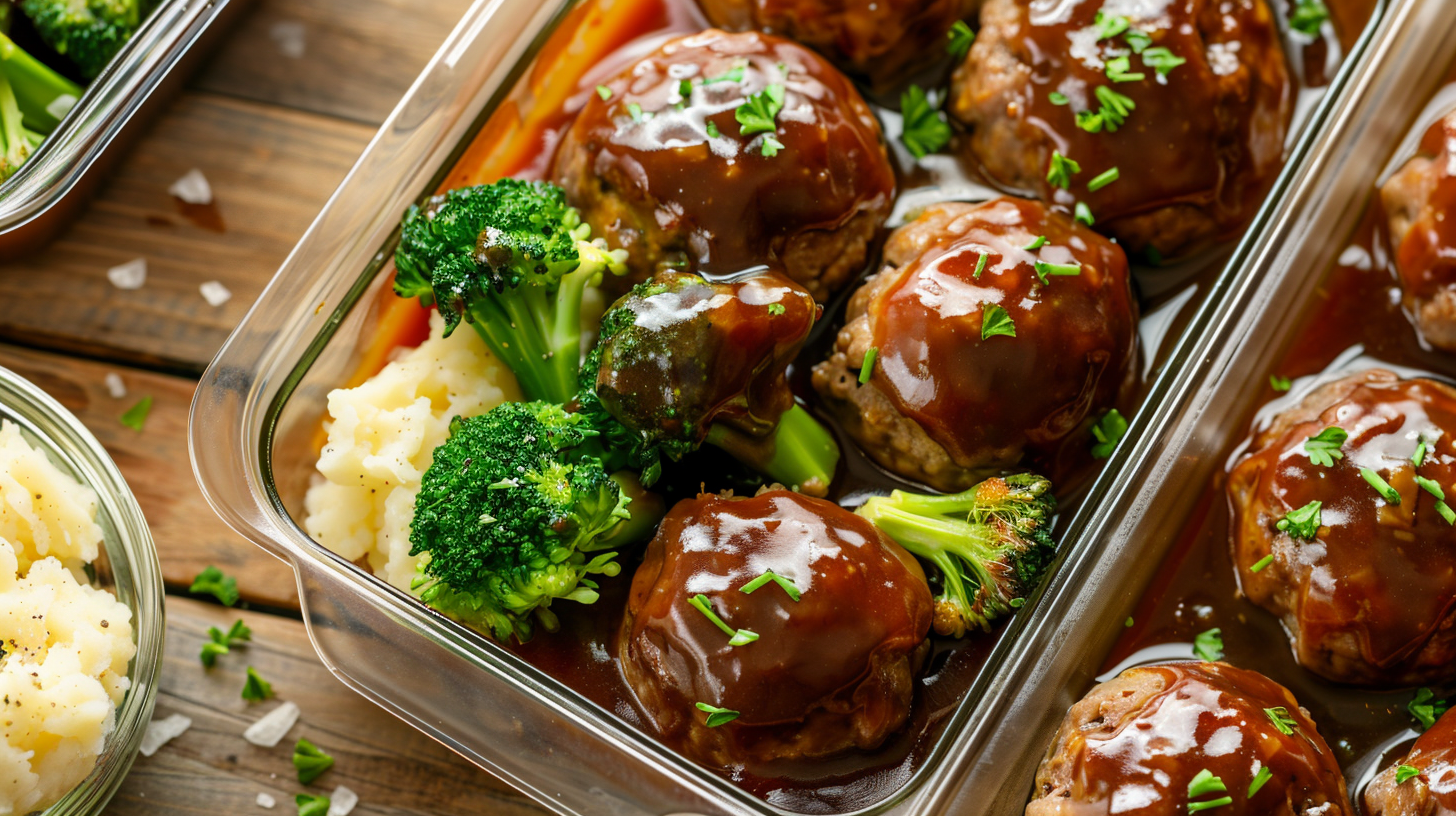 Quick and Easy Salisbury Steak Meatballs - Urban Comfort St Pete