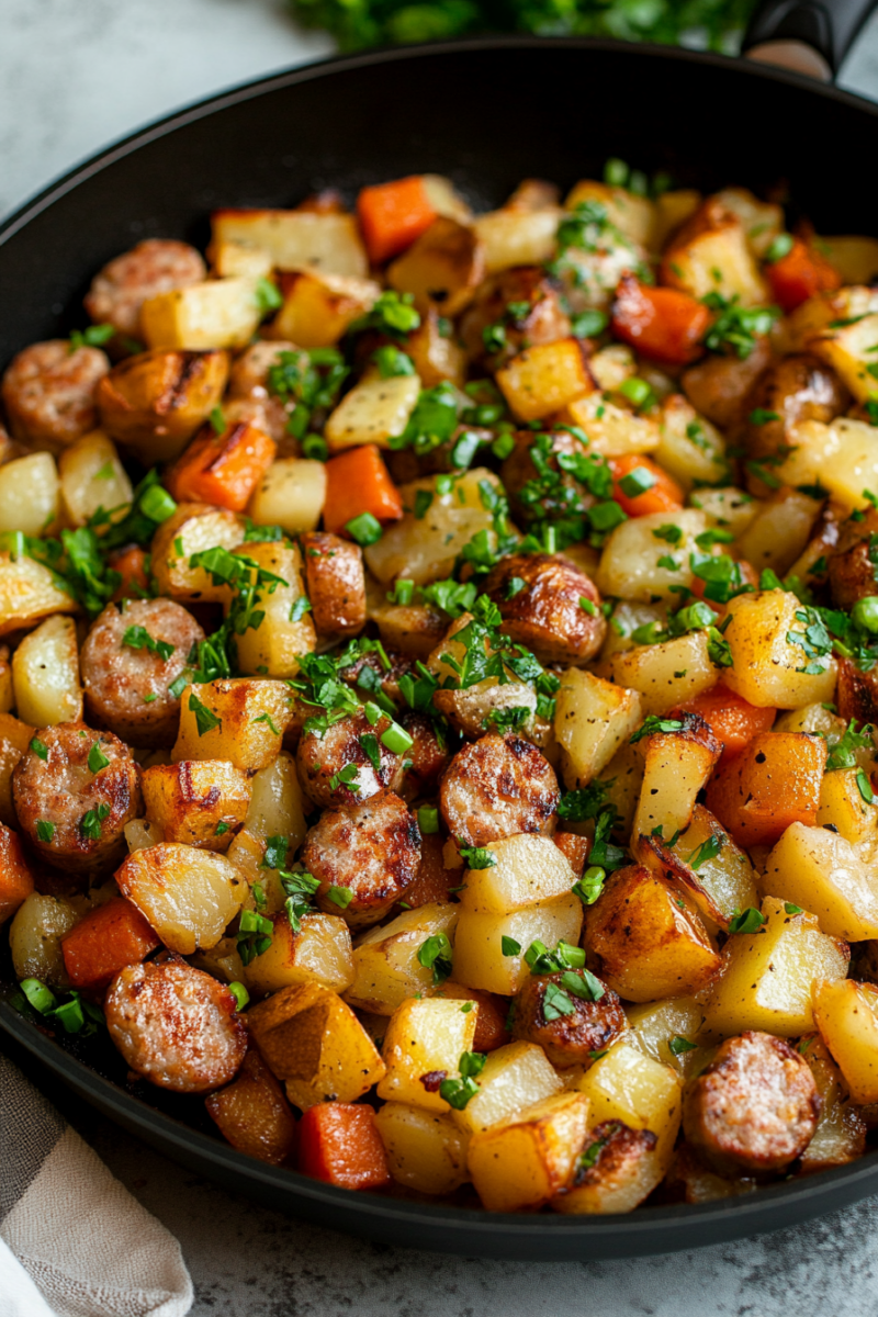 Sausage and Potato Hash for a Hearty Dinner - Urban Comfort St Pete