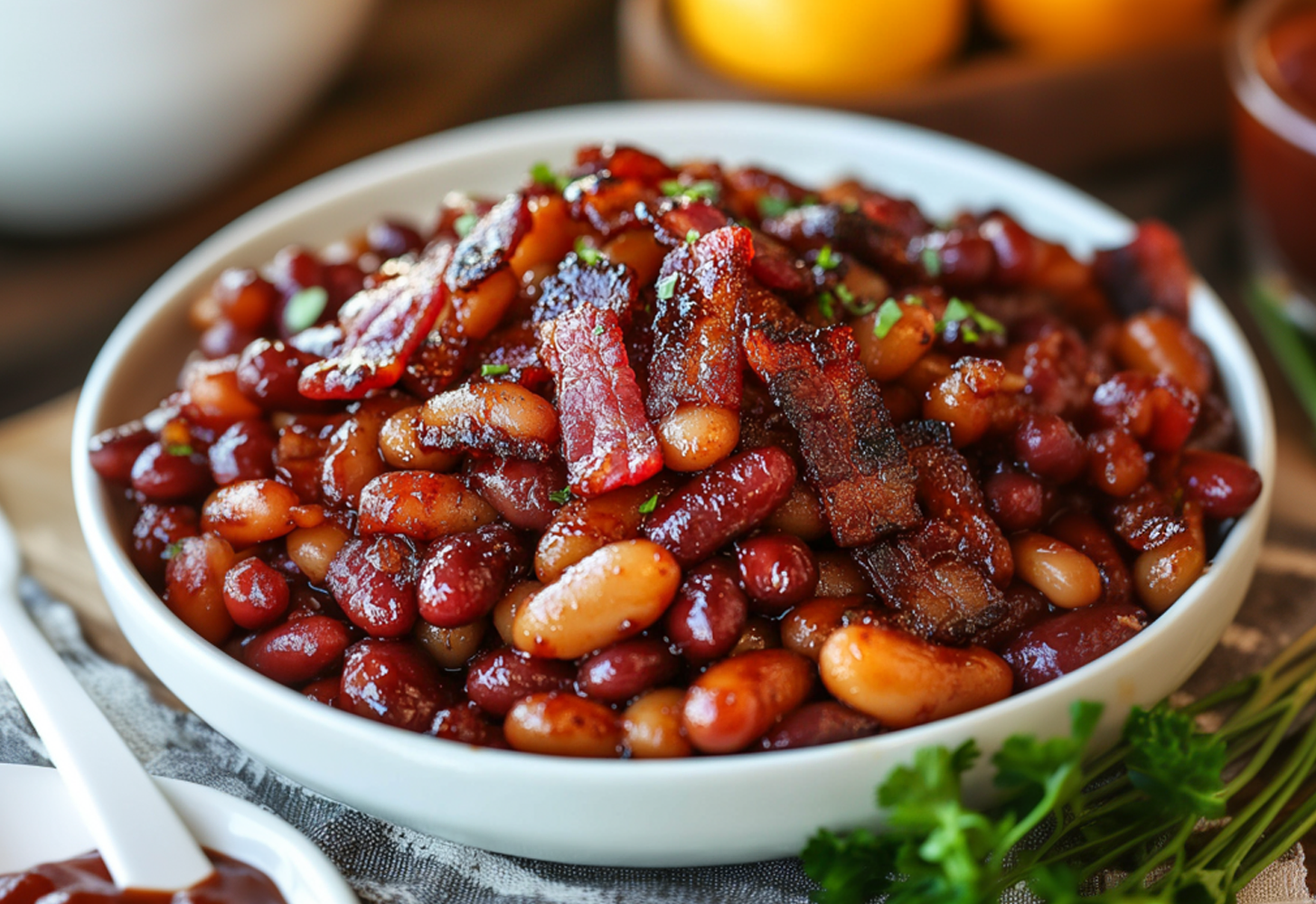 BBQ Baked Beans With Bacon for a Sweet and Savory Side - Urban Comfort ...